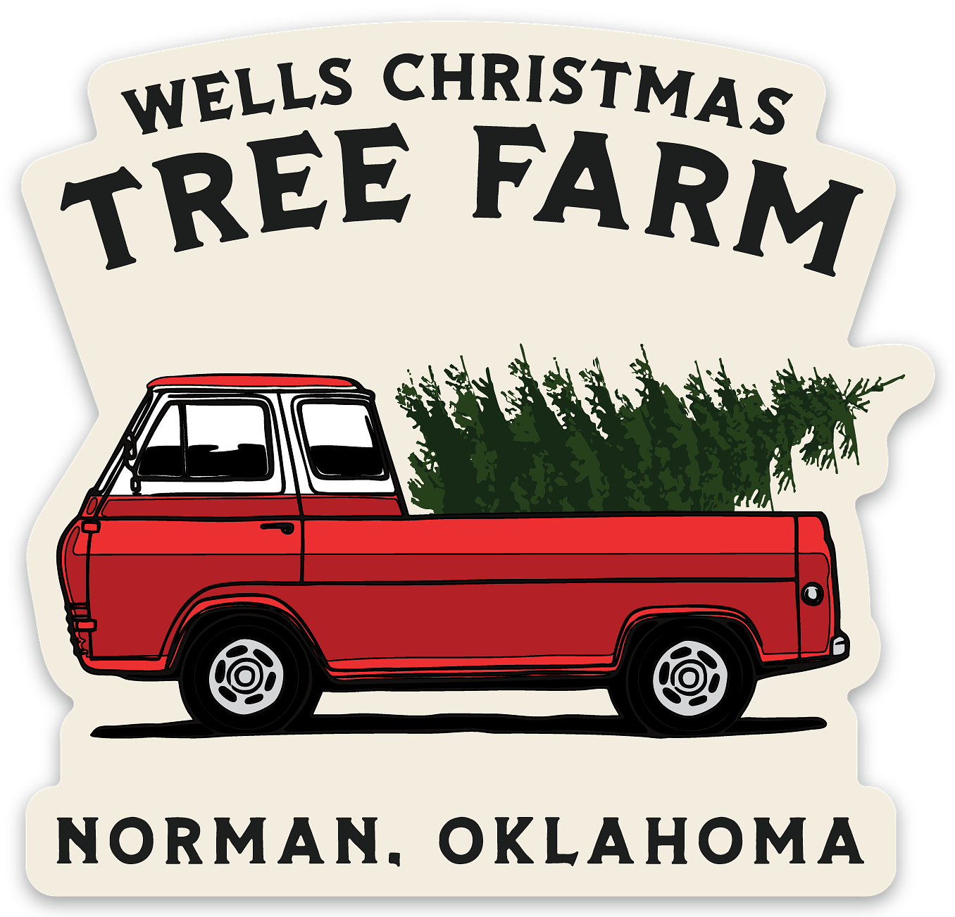 Econoline Sticker – Wells Christmas Tree Farm